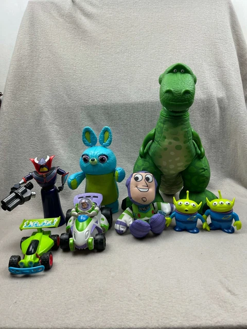 LARGE DISNEY PIXAR Toy Story Bundle Rex Zurg RC racer Aliens Bunny Buzz ...