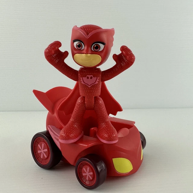 PJ MASKS RED Owlette Car Vehicle And Figure Preowned Toy VGC Tracked ...