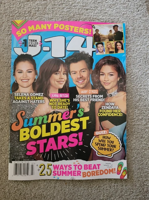 J-14 MAGAZINE JULY 2023 Jenna Ortega Harry Styles Zendaya New $25.00 ...