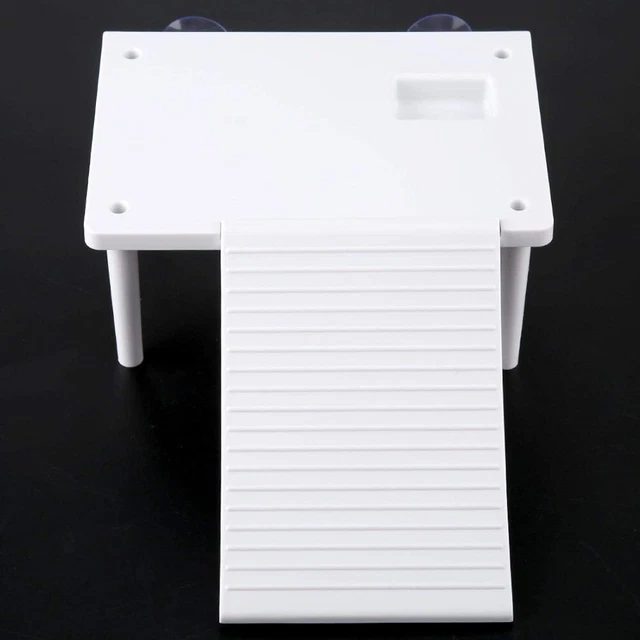 WHITE BASKING PLATFORM Plastic Ramp Float Floating Platform Bask EUR 12 ...