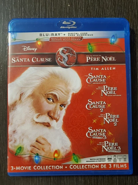 SANTA CLAUSE TIM Allen 3 Movie Collection Set (Blu-ray) Like New Region ...