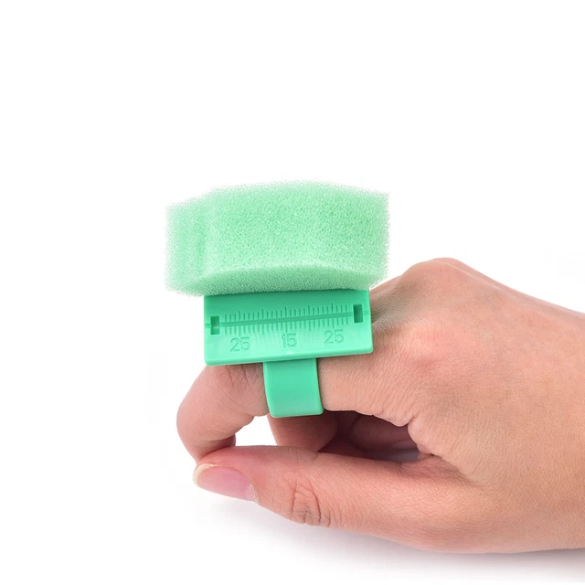 DENTAL PLASTIC ENDO Clean Measuring Finger Stand Holder Ruler Finger Ri ...