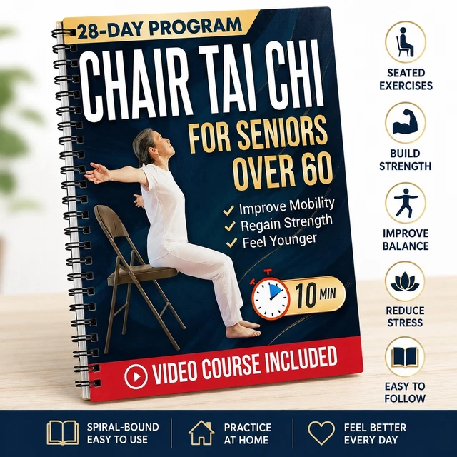 CHAIR TAI CHI For Seniors 28 Day Plan To Boost Balance Strength And ...