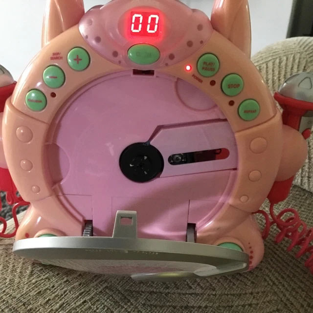 ELC EARLY LEARNING Centre Sing A Long Pink CD Player Karaoke With 2 ...