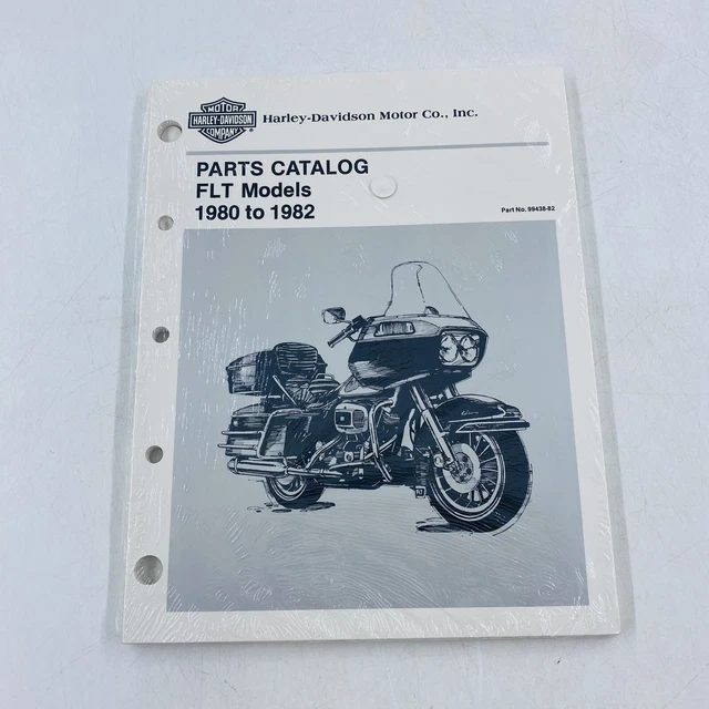 NOS 1980 1982 Harley Davidson Flt Parts Catalog 99438-82 New Old Stock ...