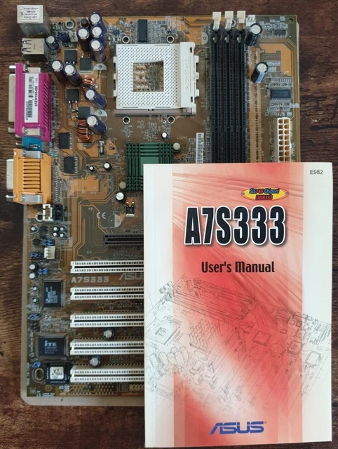 ASUS A7S333 MOTHERBOARD - AMD Socket A 462 - Includes User Manual £9.99 - PicClick UK