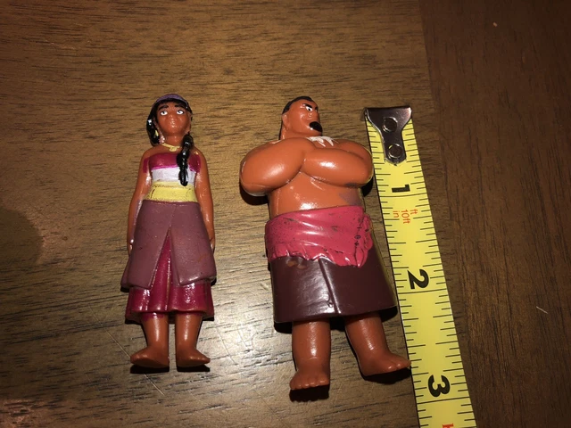 DISNEY MOANA FIGURE Moana Dad Chief & Mom 2.5” Inch pvc (4)! £2.20 ...