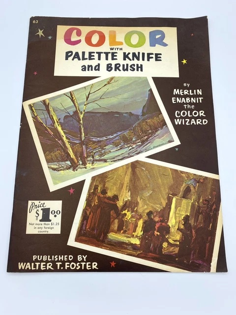 VTG MID CENTURY Artist Education Book Color Palette Walter Foster 50s ...
