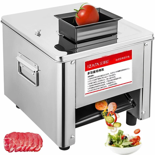 COMMERCIAL ELECTRIC MEAT Cutter Slicer Kitchen Flesh Shredding Cutting ...