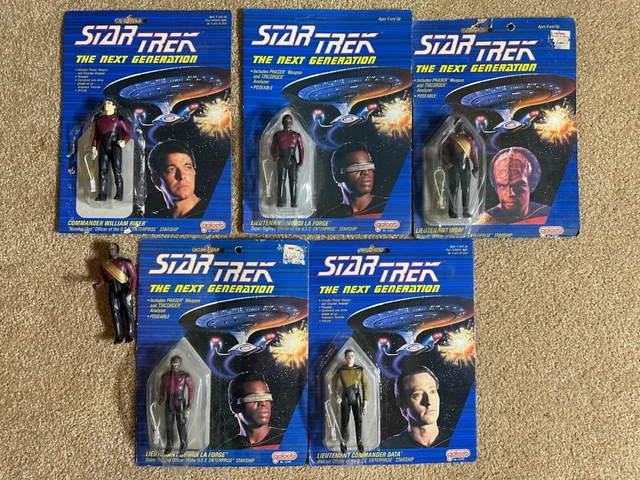 VINTAGE GALOOB 1988 Star Trek The Next Generation Action Figures $30.00 ...