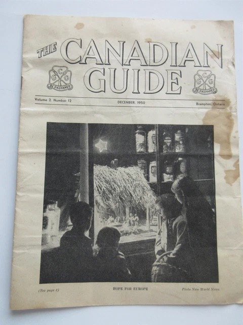THE CANADIAN GUIDE magazine December 1950 Girl Scouts Girl Guides £14. ...