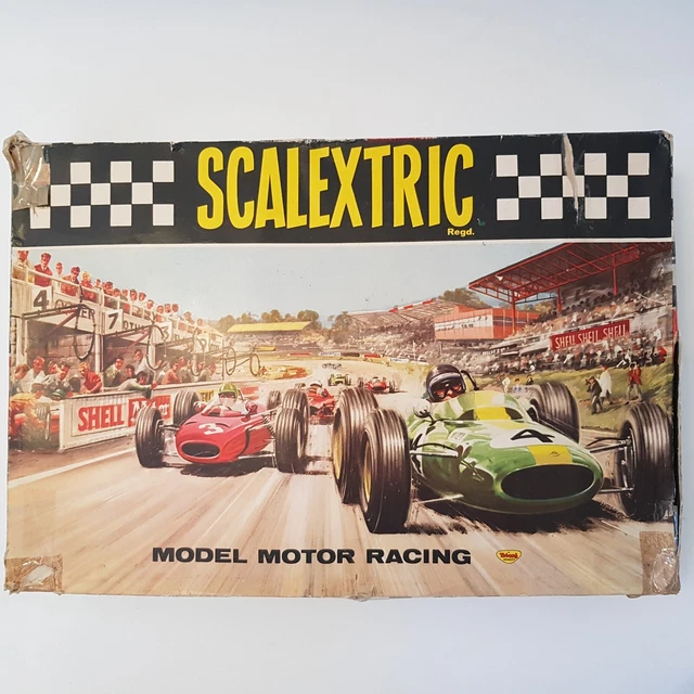 SCALEXTRIC 50 MODEL Motor Racing Track Car Set Goodwood 1960s vintage ...