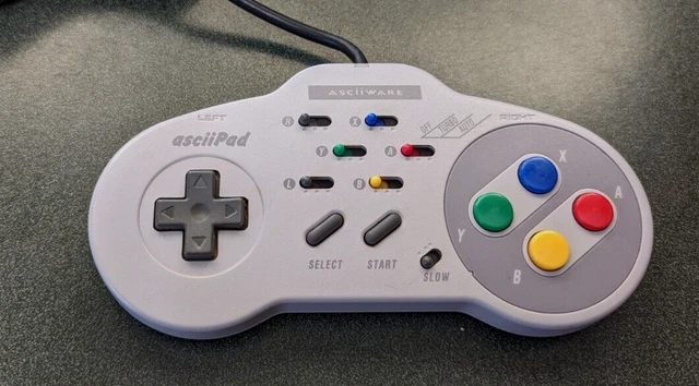 Controller Turbo Pad Asciiware Ascii Super Nintendo Snes Testato Funzionante Eur 3464