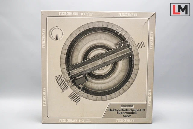 H0 FLEISCHMANN 6652 - Elektro-Drehscheibe Supermodell AC/DC // 2B_101 ...