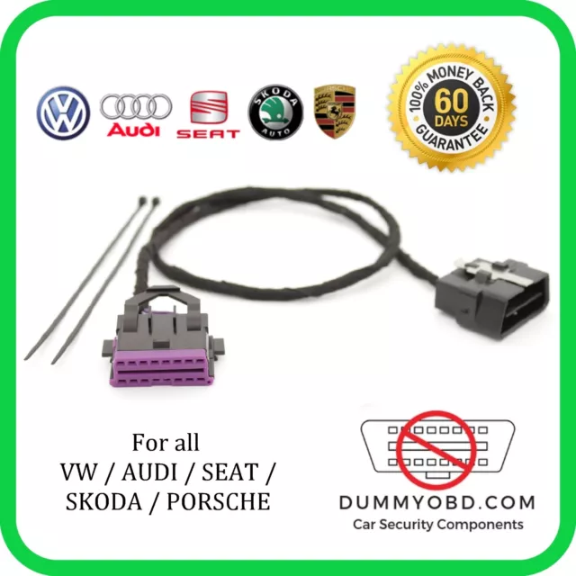 VW AUDI SKODA SEAT PORSCHE DUMMY OBD PORT Anti Theft Security OBD2 ...