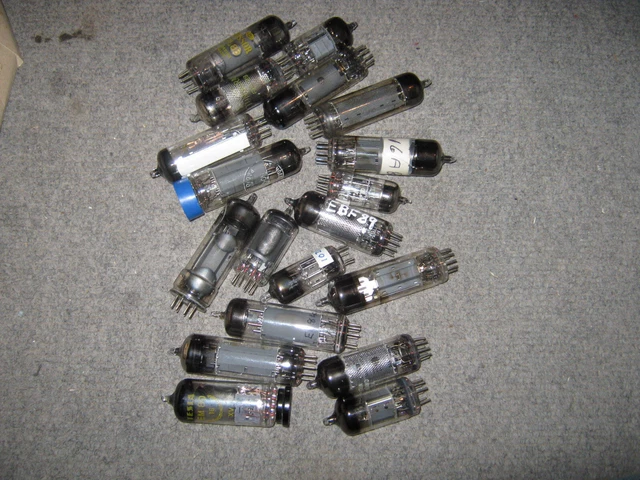 19 VINTAGE VALVES vacuum tubes ( lot 2 ) ( check pics for valve numbers ...