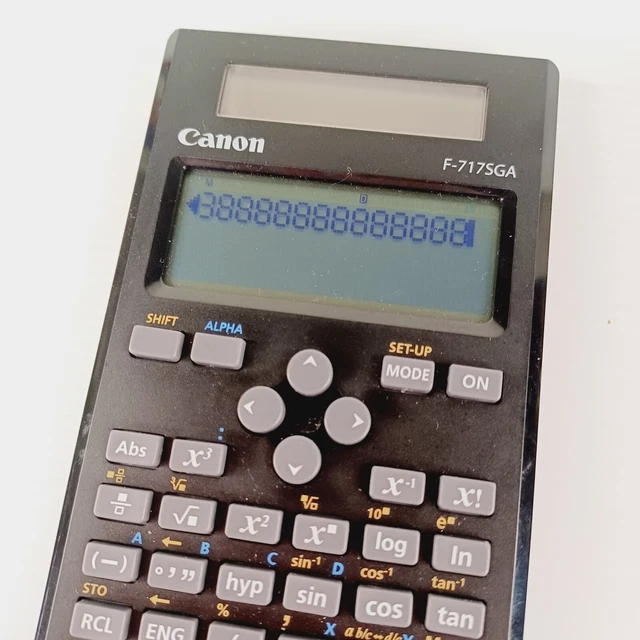 CANON SCIENTIFIC CALCULATOR F-717SGA Used Working, No Slide Cover $14. ...