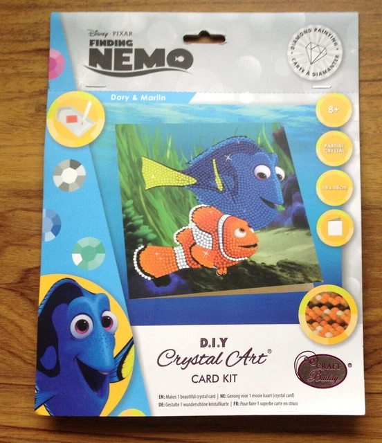 DISNEY 'FINDING NEMO -Dory & Marlin' DIY Crystal Art Card Kit . Free UK ...