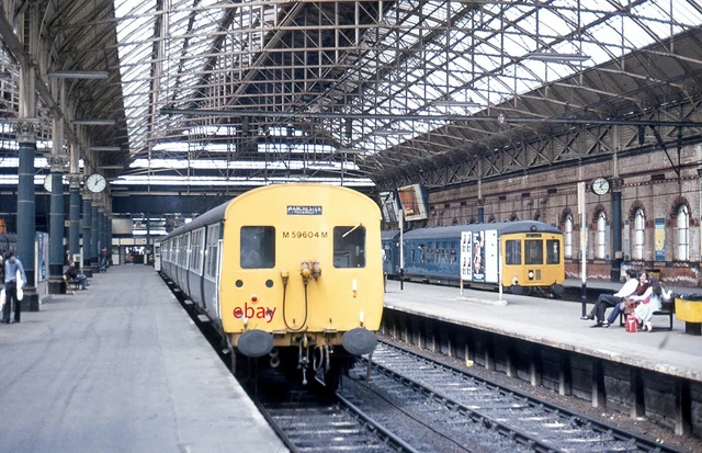 ORIGINAL 35MM SLIDE BR Class 506 Hadfield EMU at Manchester Pic +rights ...