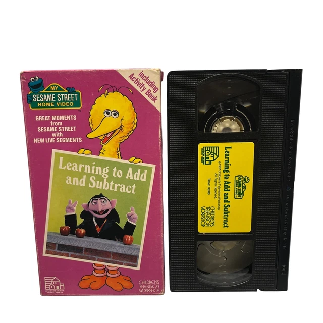 SESAME STREET LEARNING to Add and Subtract VHS 1987 Random House Kids ...