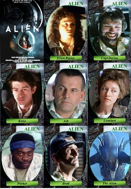 ALIEN (1979) MOVIE trading cards. Sigourney Weaver Ripley Nostromo ...