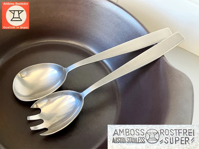 RARE VINTAGE 1950'S AMBOSS Austria MODEL 2050 SALAD SERVERS - Helmut ...