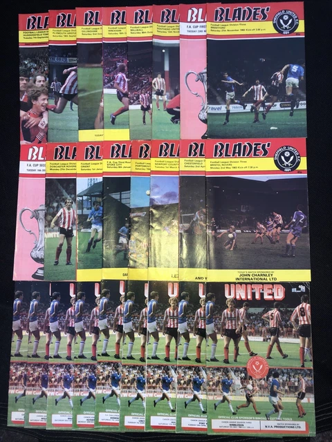 COLLECTION OF SHEFFIELD United Football Programmes £8.12 - PicClick UK
