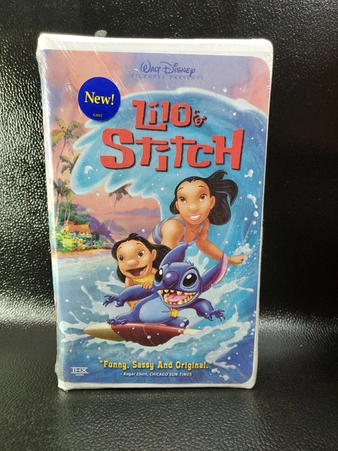 DISNEY'S LILO & Stitch Watermark VHS Clamshell Animation Walt Disney ...