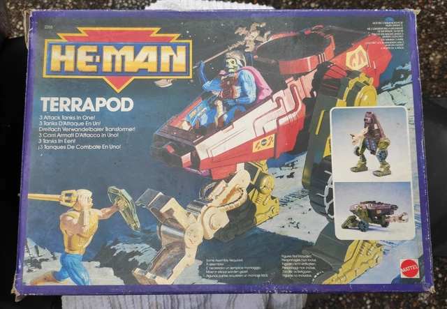 HE-MAN TERRAPOD MATTEL 1989 vintage toys masters motu action figures ...