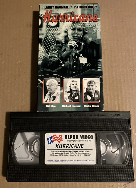 RARE! HURRICANE VHS Larry Hagman/Patrick Duffy/Will Geer/M Milner ALPHA ...