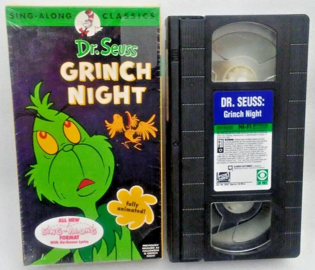 VHS DR. SEUSS - Grinch Night Sing-Along (VHS, 1996, CBS / FOX Video ...