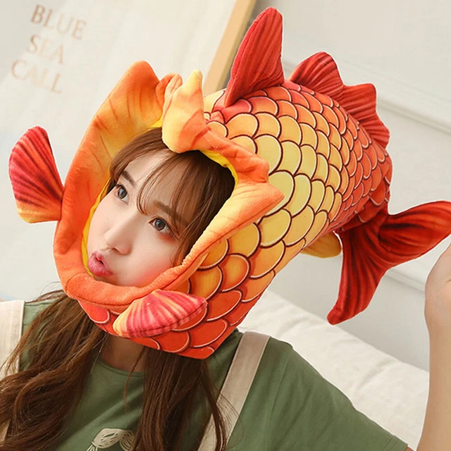 FUNNY HALLOWEEN HATS Fish Shaped Headpiece Stage-Costumes Photo ...