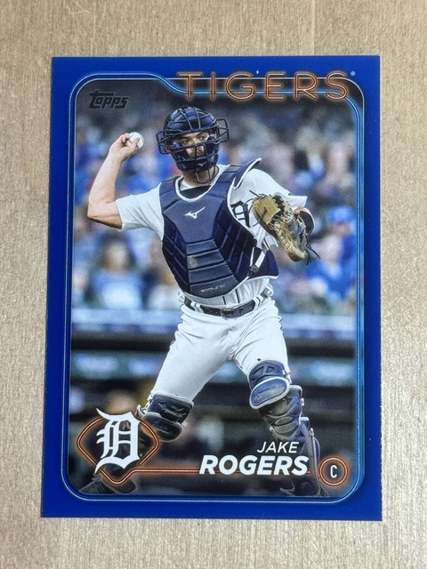 CARTE RARE 2024 Detroit Tigers Jake Rogers Topps Series One BLEU ROYAL ...