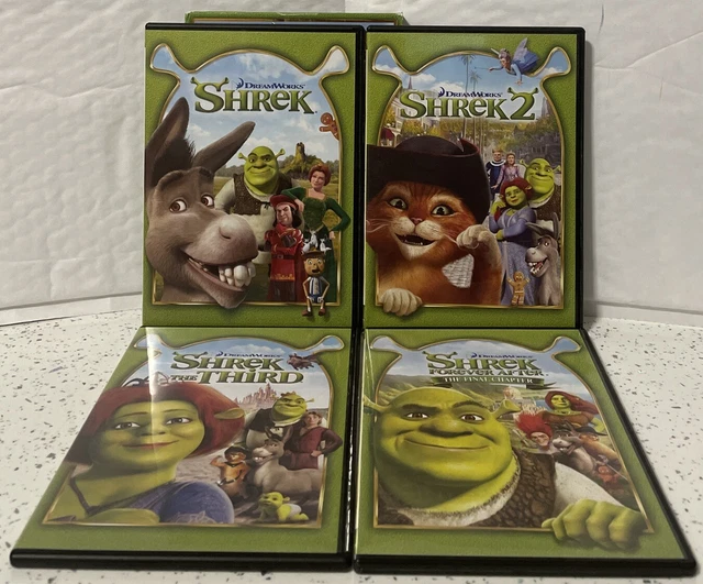 SHREK: THE WHOLE STORY DVD Box Set - Shrek 1, 2, 3, Forever & Donkeys ...