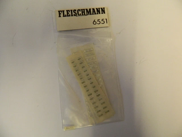 VINTAGE FLEISCHMANN HO Gauge Coach Destination Boards No ; 6551 £4.99 ...