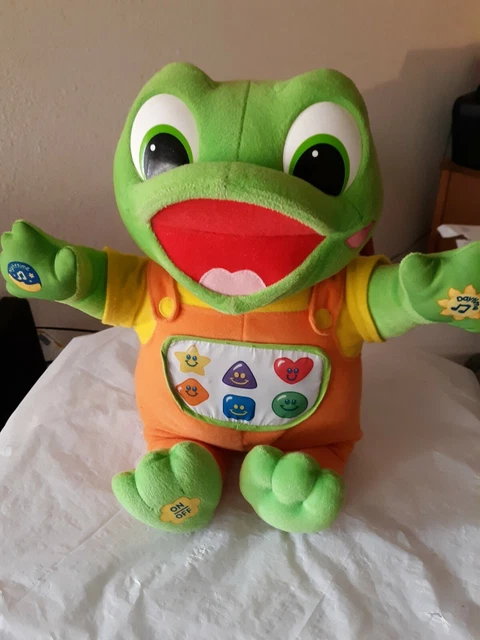 VINTAGE LEAP FROG Baby Tad Hug & Learn Plush Toy Educational. Excellent ...