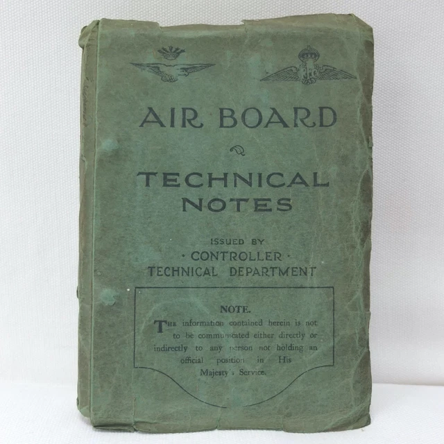 WW1 ROYAL FLYING CORPS Manual RFC Aircraft Technical Notes Sopwith SE5 ...