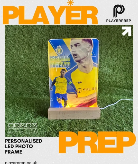 PERSONALISED LED PHOTO Frame | CR7 Football Gift | Custom Football ...