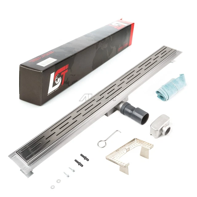 SHOWER GUTTER LINES slot 800x70mm drain gutter with stainless steel ...