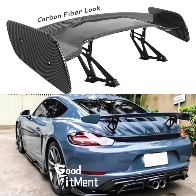 FOR PORSCHE 718 Cayman GT4 RS 46" Carbon Fiber Rear Spoiler GT-Style ...