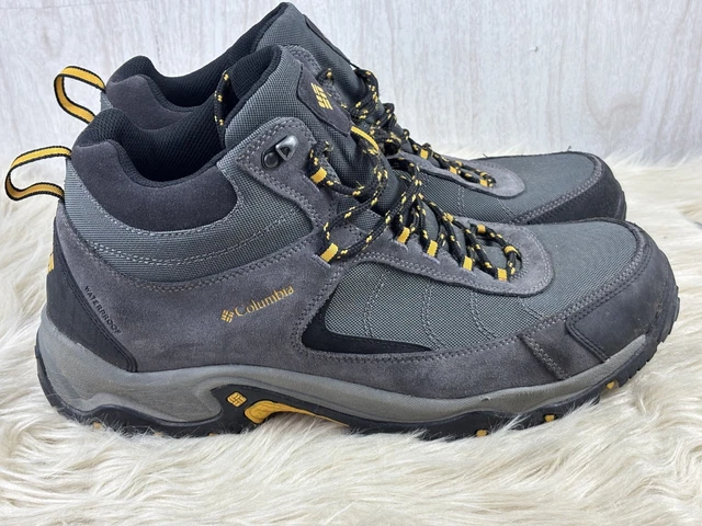 COLUMBIA GRANITE RIDGE Mid Waterproof Hiking Boots Gray Mens 15 Omni ...
