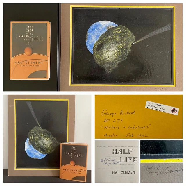 HAL CLEMENT HARRY C Stubbs George Richards Original Painting & Half ...