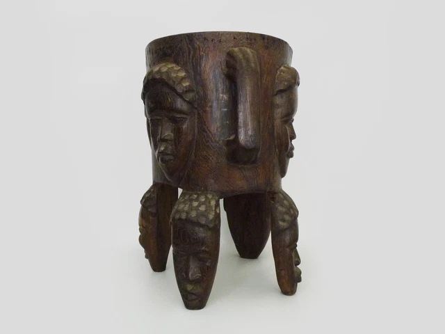 ANCIEN GRAND MORTIER ou cache pot africain en bois EUR 300,00 - PicClick FR