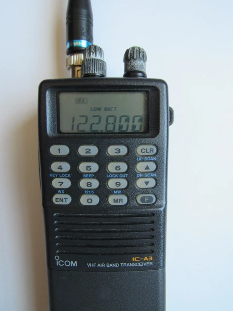 ICOM IC-A3 VHF Air Band Transceiver Aviators Handheld Aviation Radio ...