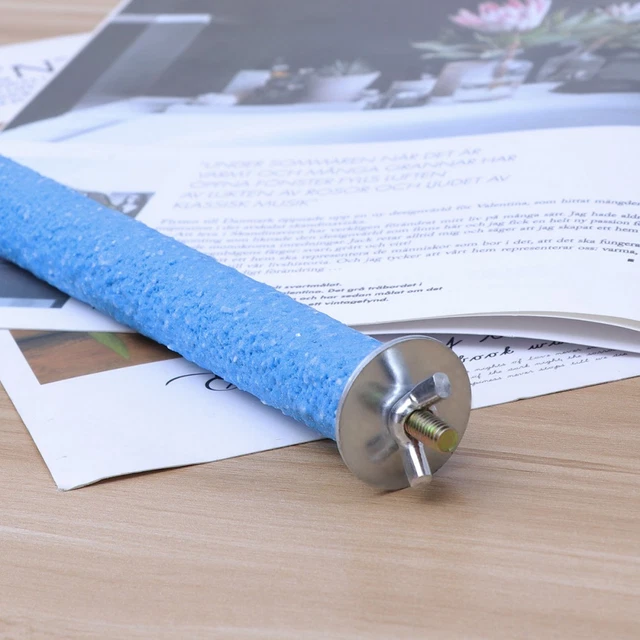 PET PARROT TOYS Bird Cage Perches Stand Wood Stand Rack Toy Branch For ...