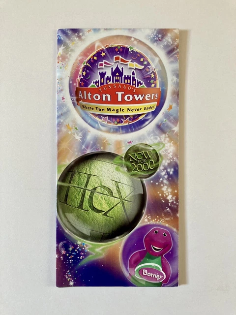 ALTON TOWERS THEME Park Map Guide Leaflet 1998, Vintage, Rare collectors item £100.00 - PicClick UK