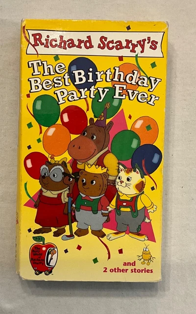 RICHARD SCARRY'S THE Best Birthday Party Ever VHS Tape 1993 Kids ...