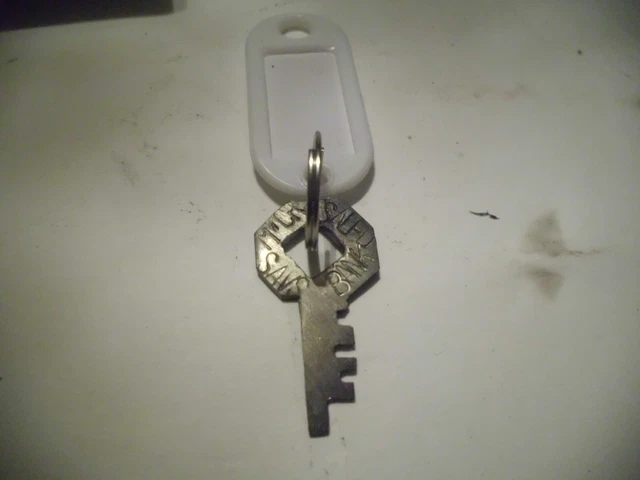 MONEY BOX KEY to open the Manchester and Salford Savings Bank Home Safe ...