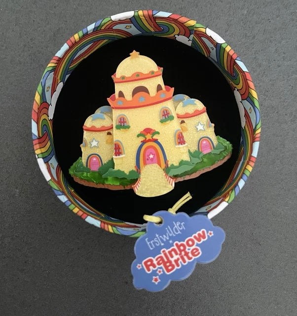 RAINBOW BRITE ERSTWILDER Exclusive Color Castle Brooch $96.00 - PicClick AU