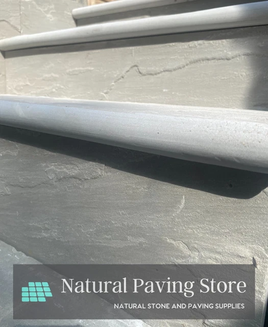 KANDLA GREY SANDSTONE bullnose steps edging coping stone | 900x350x35mm ...